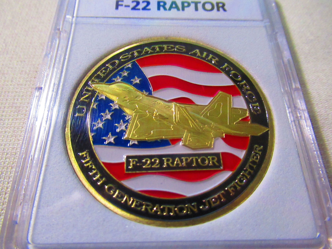 U S AIR FORCE F-22 RAPTOR Challenge Coin | Etsy