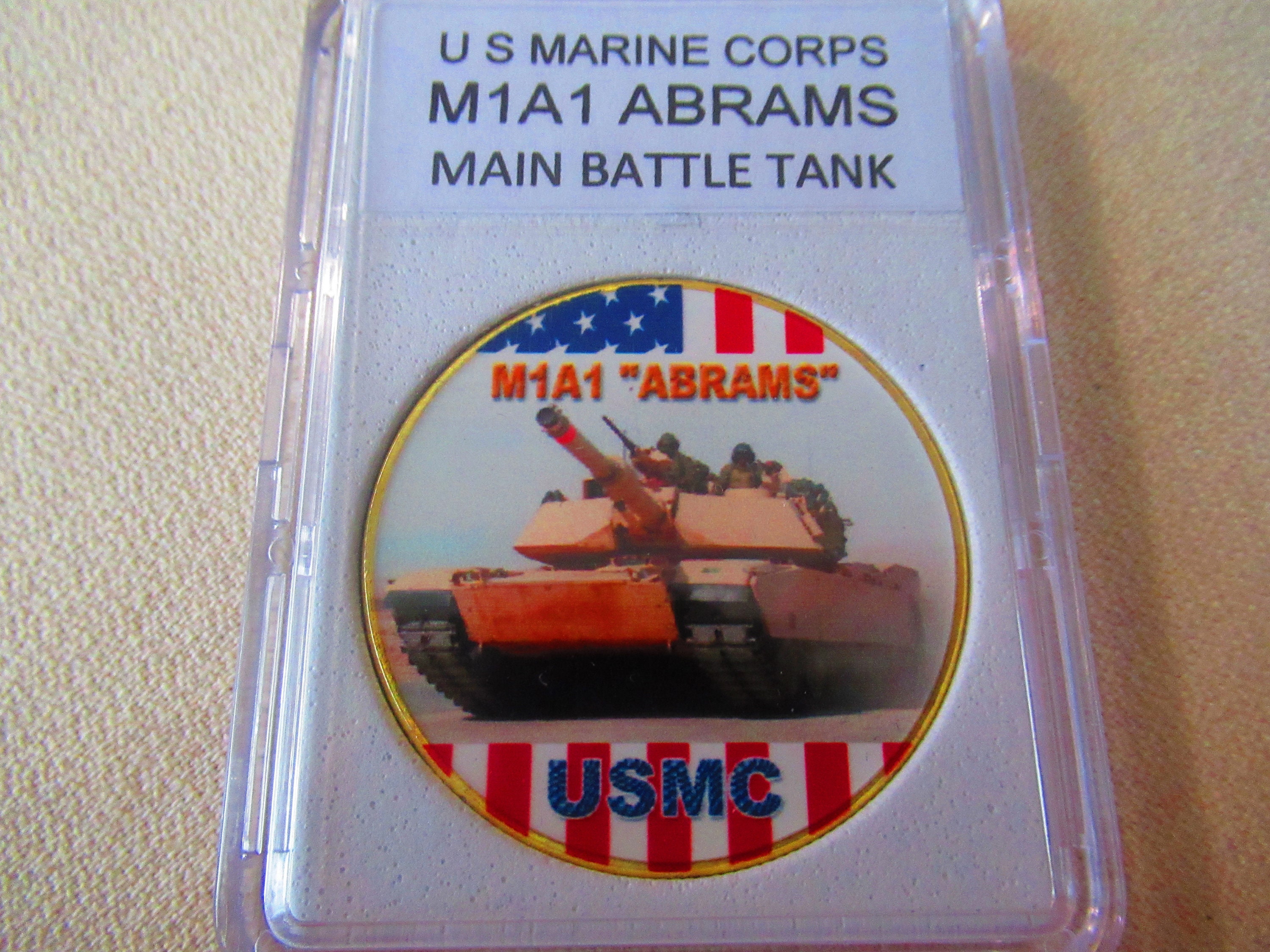 US Marine Corps - M1A1 ABRAMS "main Battle Tank" Challenge Coin - Etsy