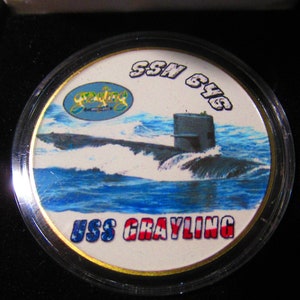 U S Navy Submarine- USS GRAYLING / SSN-646 Challenge Coin - Etsy