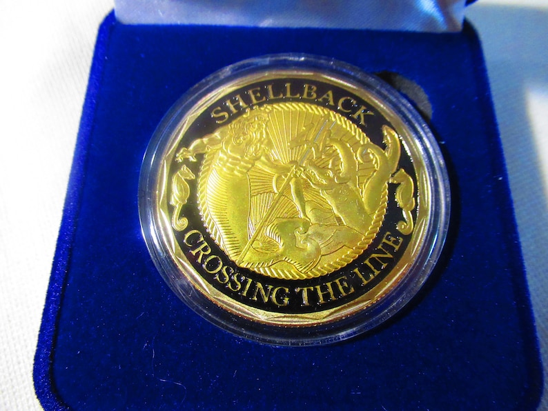 U S Navy SHELLBACK Crossing The Line Challenge Coin | Etsy