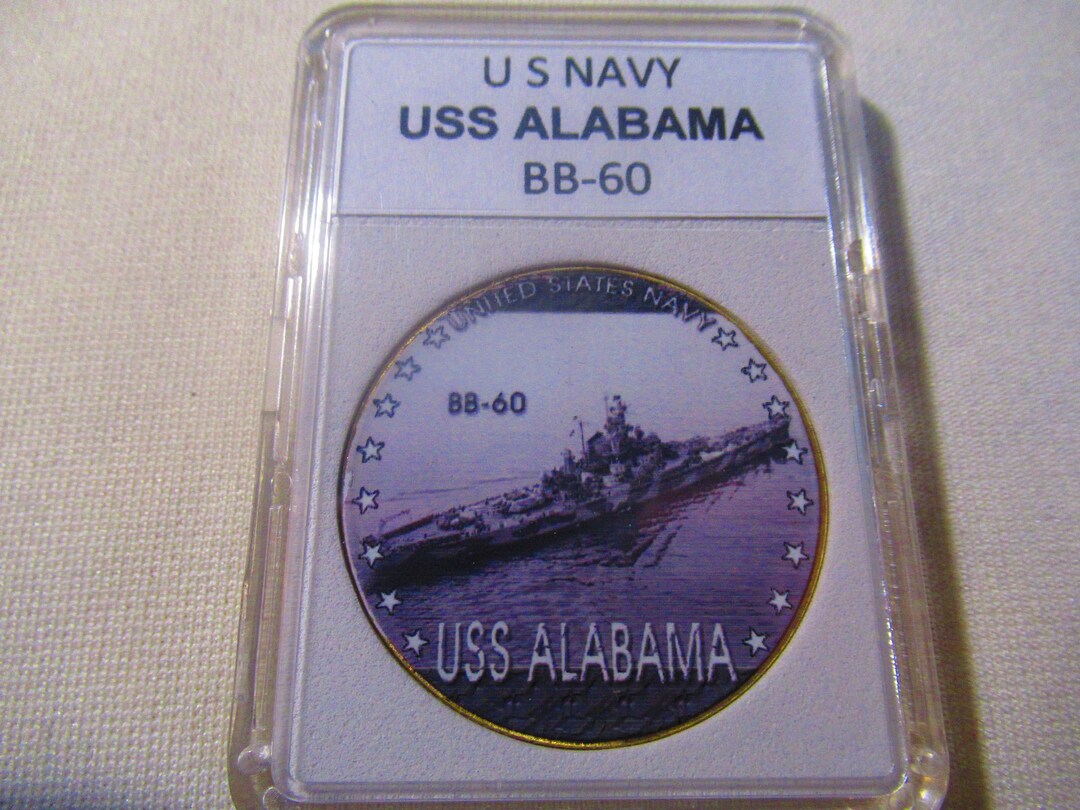 U S Navy - USS ALABAMA / BB-60 Challenge Coin - Etsy