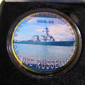 U S Navy - USS RUSSELL (DDG-59) Challenge Coin - Etsy