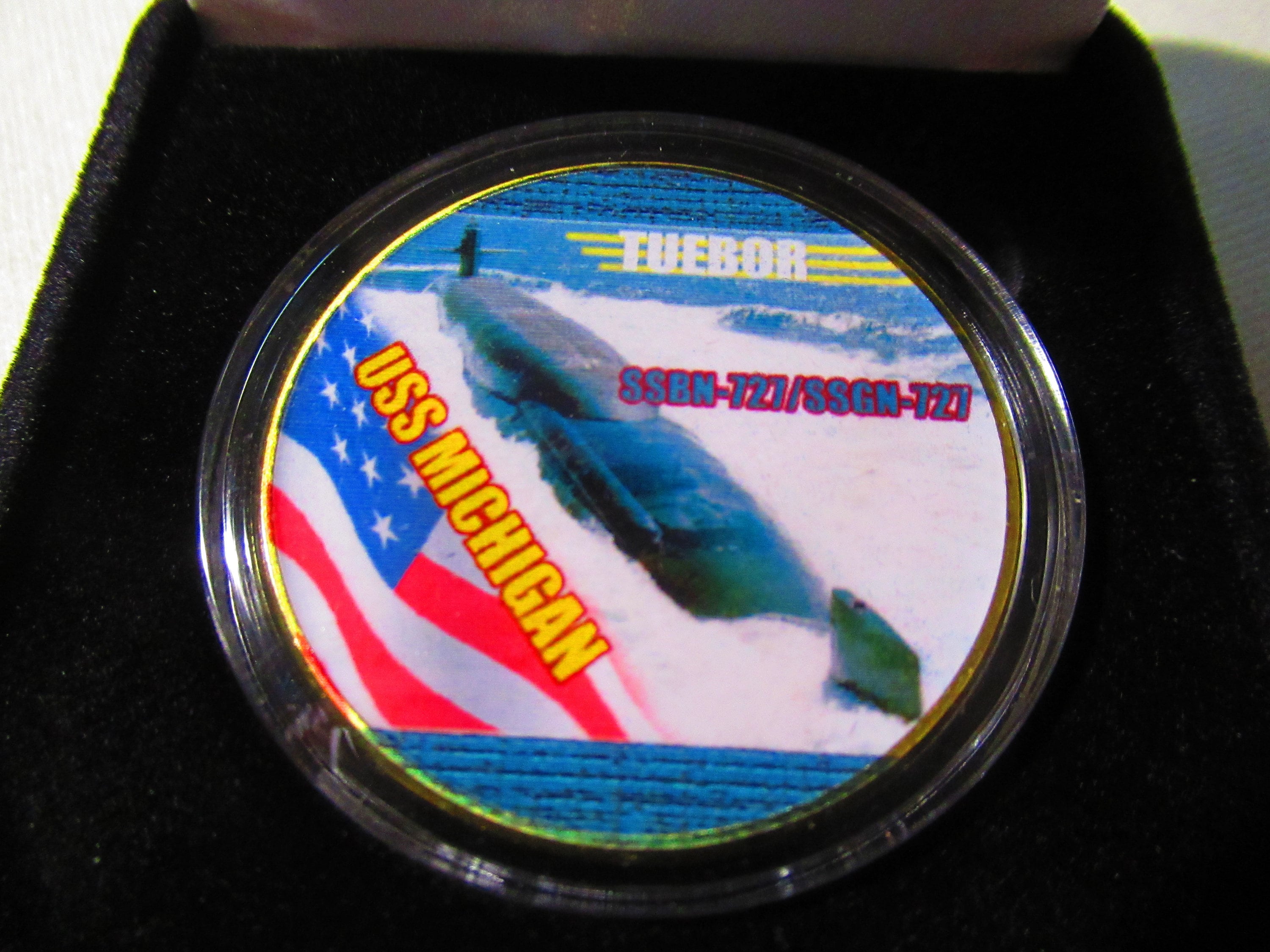 U S Navy Submarine USS MICHIGAN / SSBN-727 Challenge Coin | Etsy
