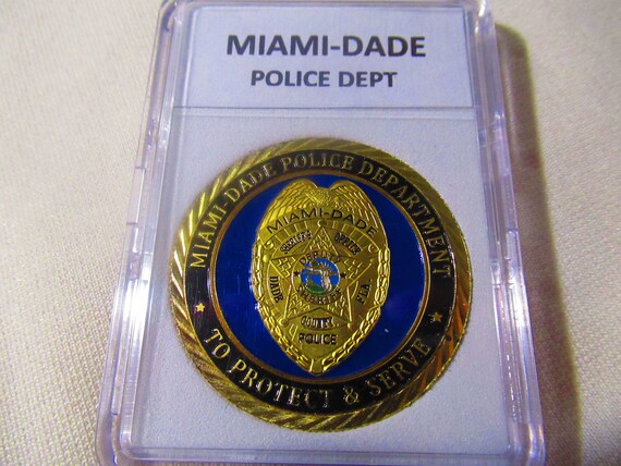MIAMI-DADE Police Dept. Challenge Coin | Etsy