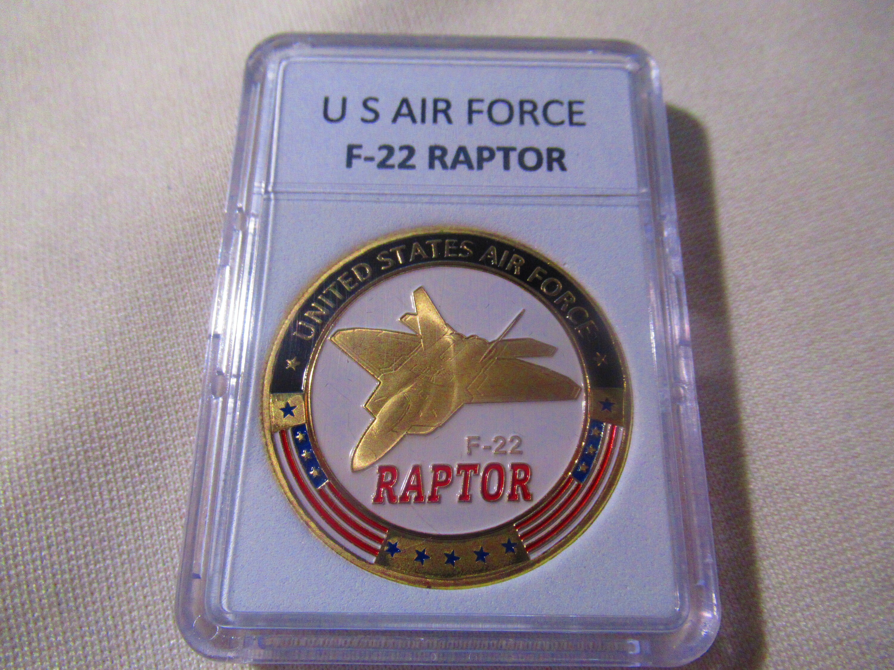 U S AIR FORCE F-22 RAPTOR Challenge Coin | Etsy