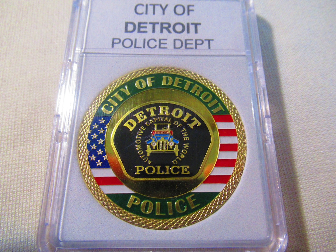 CITY OF DETROIT Police Dept Challenge Coin - Etsy