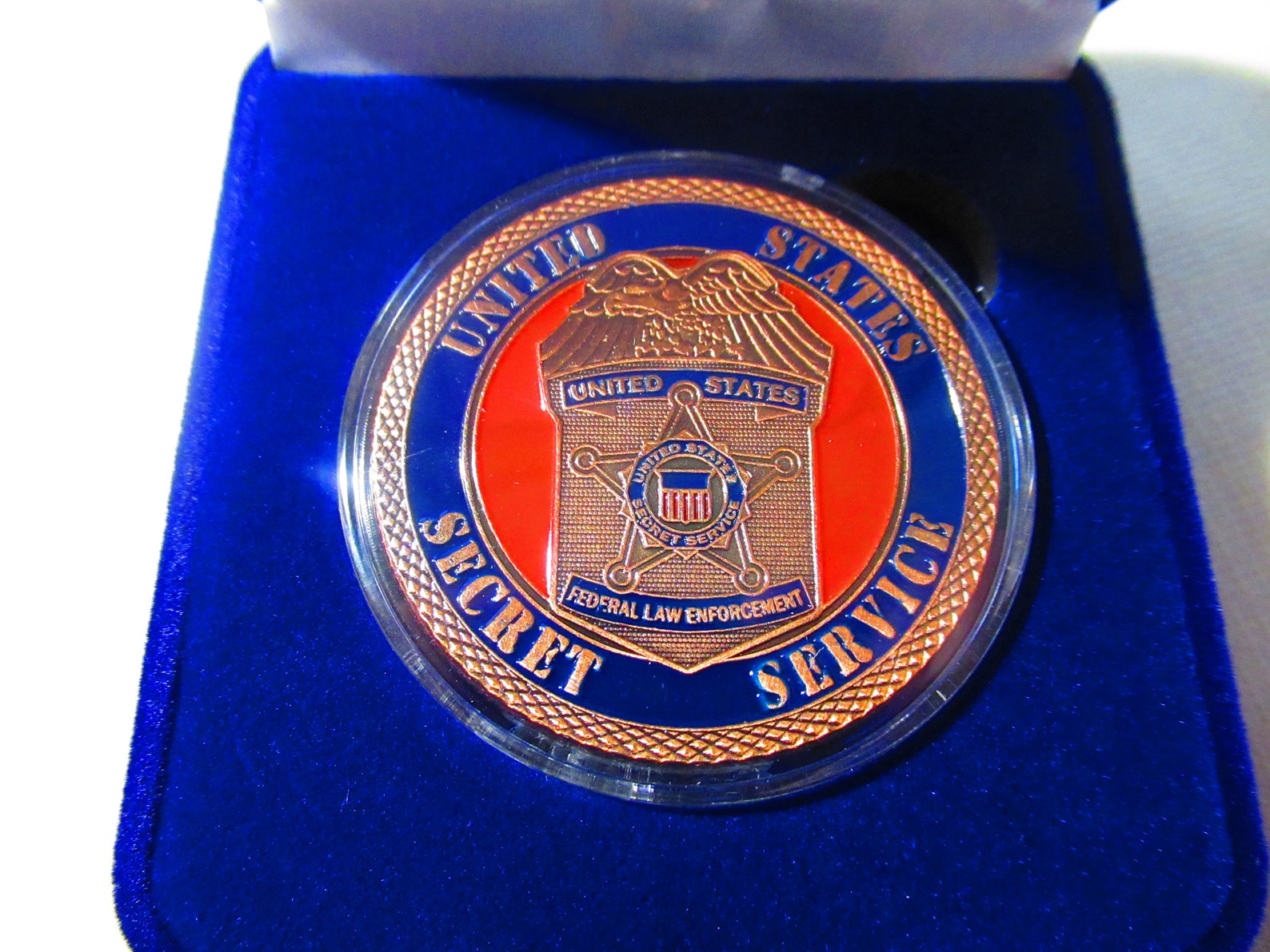 U.S. SECRET SERVICE Shield Challenge Coin COPPER - Etsy