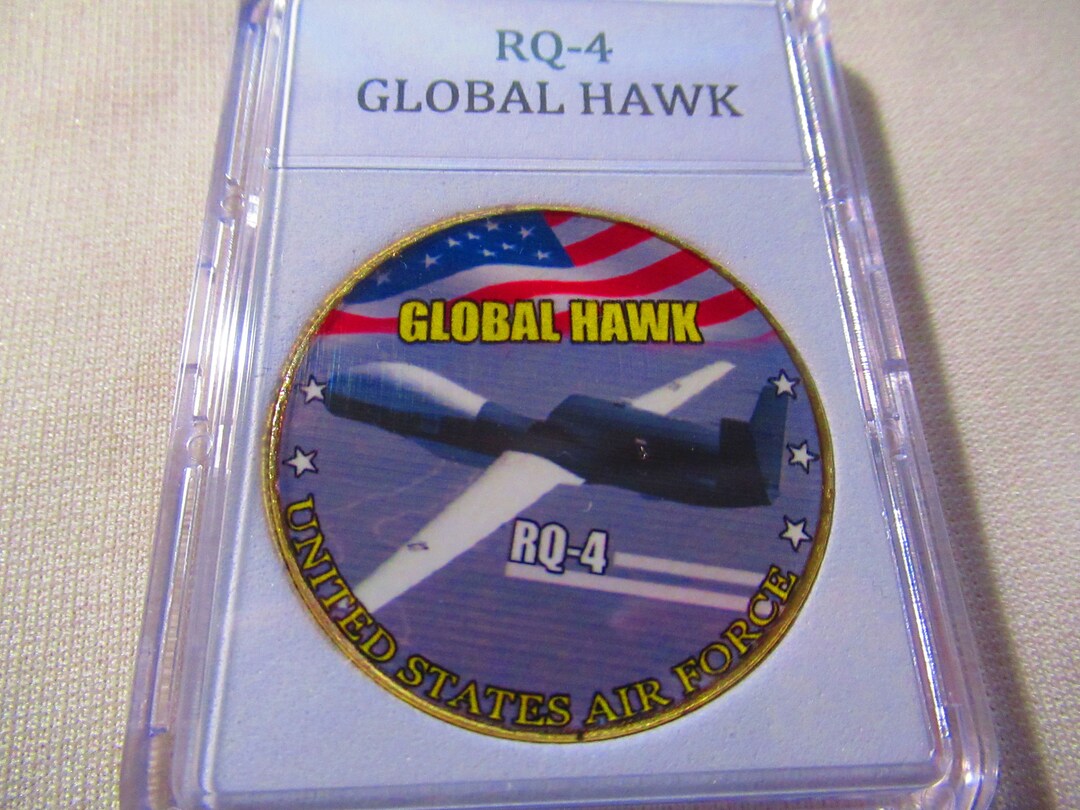 U S Air Force RQ-4 GLOBAL HAWK (drone) Challenge Coin - Etsy