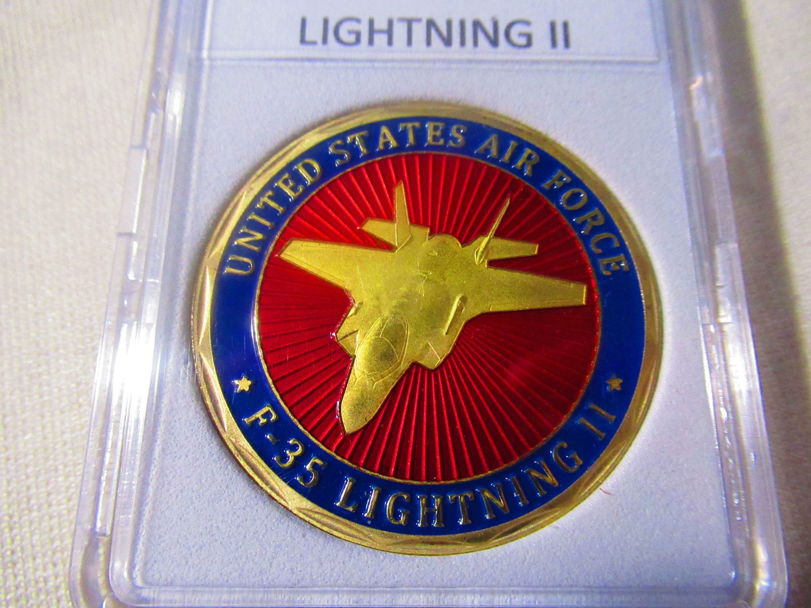 U S AIR FORCE F-35 Lightning II Challenge Coin W/ Presentation | Etsy