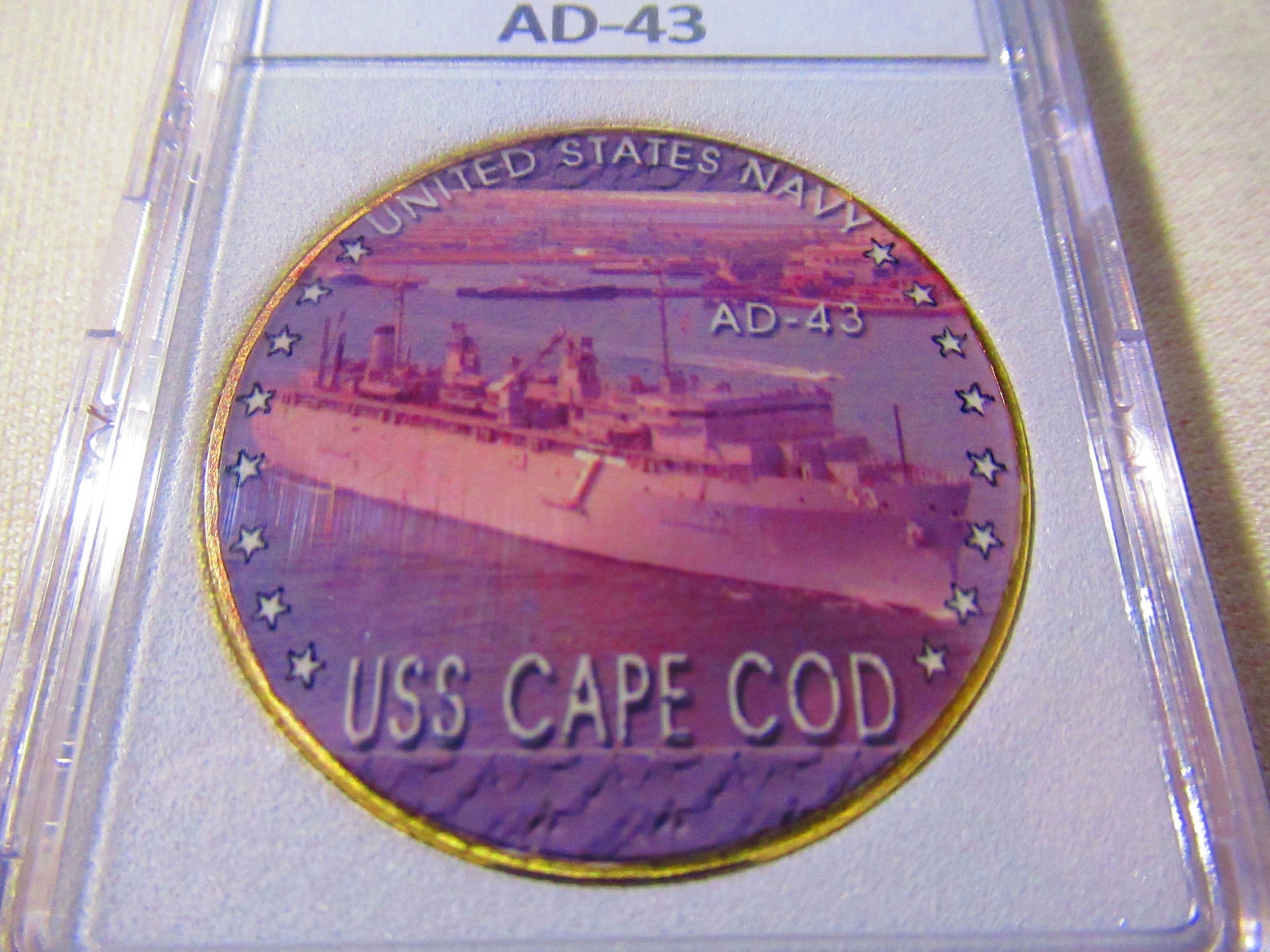 U S Navy USS Cape Cod AD-43 Challenge Coin | Etsy