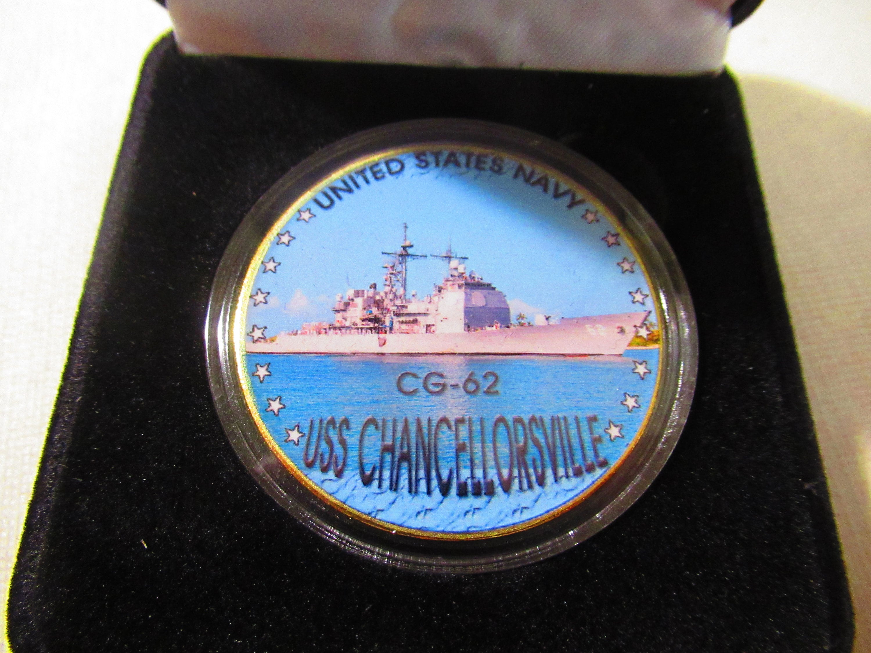 U S Navy - USS CHANCELLORSVILLE / CG-62 Challenge Coin - Etsy