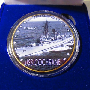 U S Navy - USS COCHRANE (DDG-21) Challenge Coin - Etsy