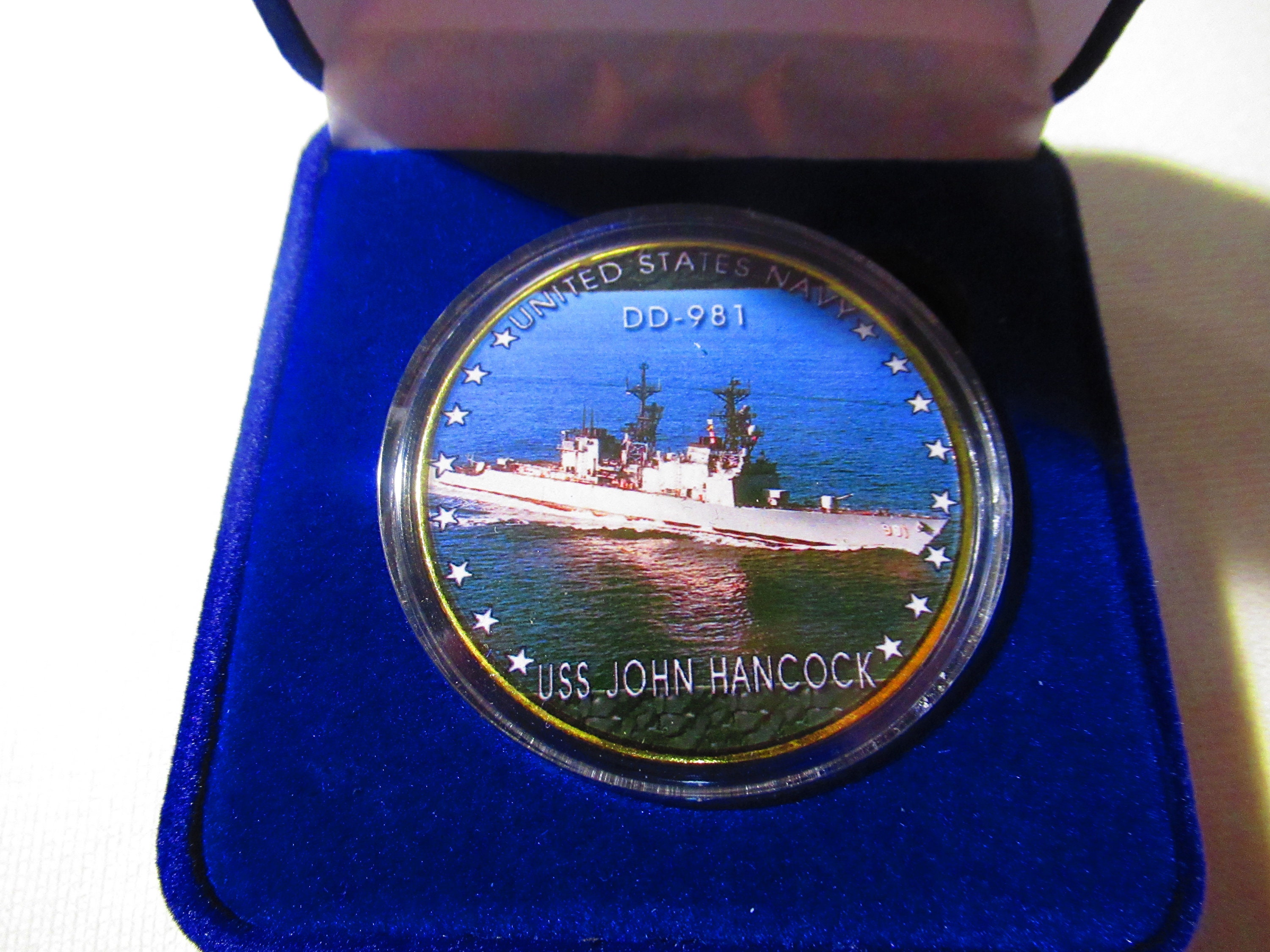 U S Navy - USS John Hancock (DD-981) Challenge Coin - Etsy