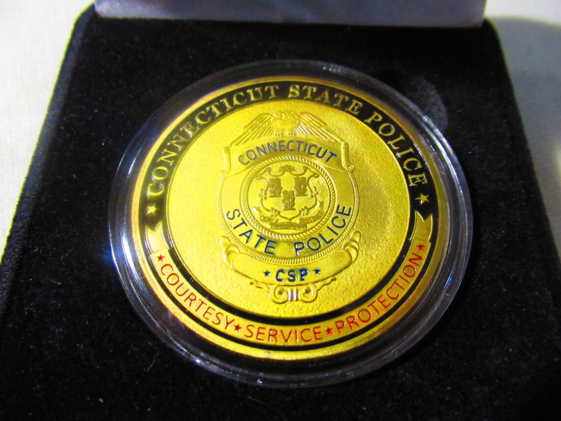 CONNECTICUT STATE POLICE Challenge Coin | Etsy