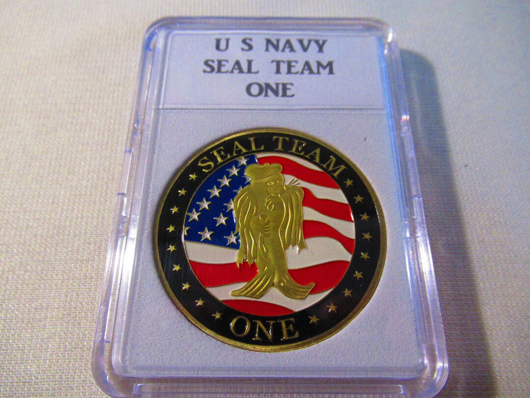 U S Navy SEAL TEAM ONE Challenge Coin - Etsy