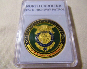North Carolina State Patrol Trooper Challenge Coin - Etsy