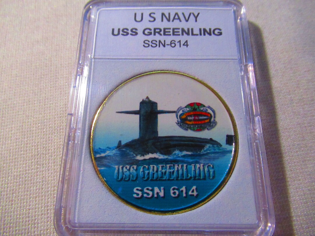 U S Navy Submarine- USS GREENLING / SSN-614 Challenge Coin - Etsy