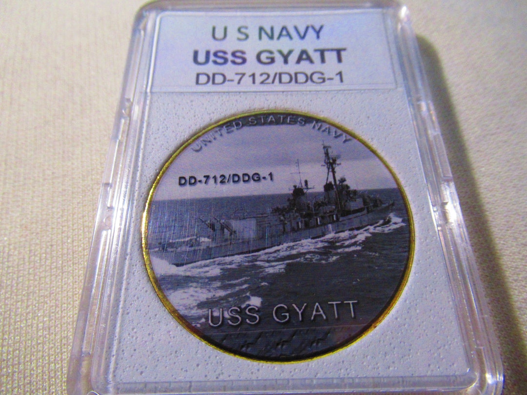 U S Navy - USS Gyatt DD-712/DDG-1 Challenge Coin - Etsy