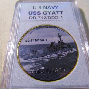 U S Navy - USS Gyatt DD-712/DDG-1 Challenge Coin - Etsy