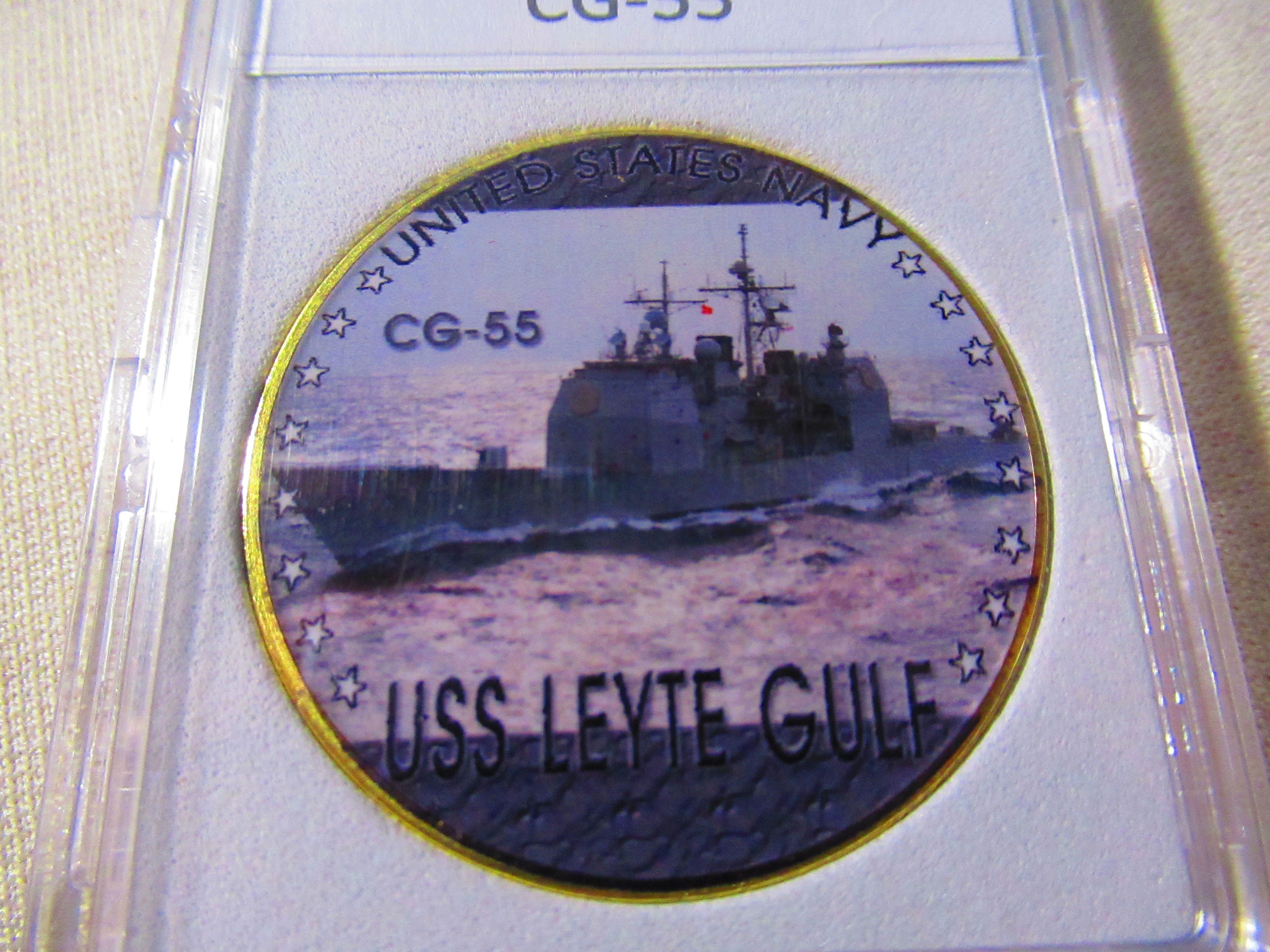 U S Navy - USS Leyte Gulf / CG-55 Challenge Coin - Etsy