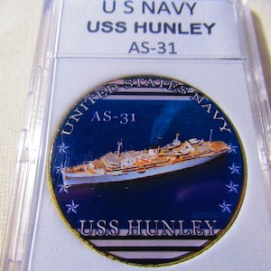 U S Navy - USS HUNLEY AS-31 Challenge Coin - Etsy