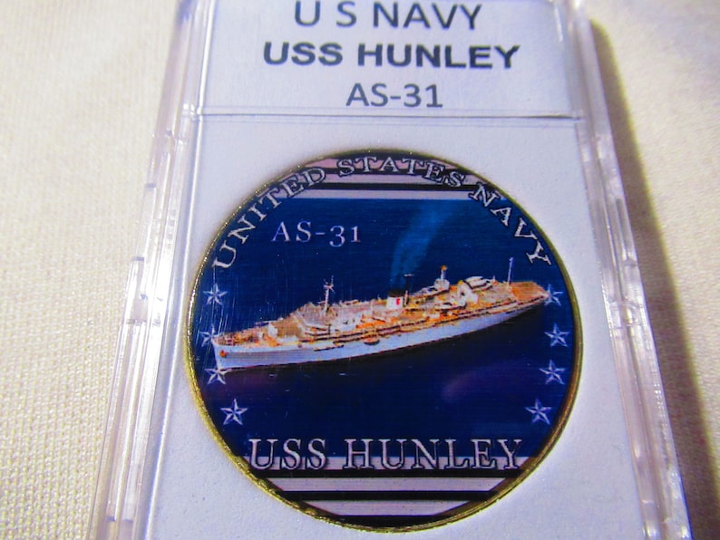U S Navy - USS HUNLEY AS-31 Challenge Coin - Etsy