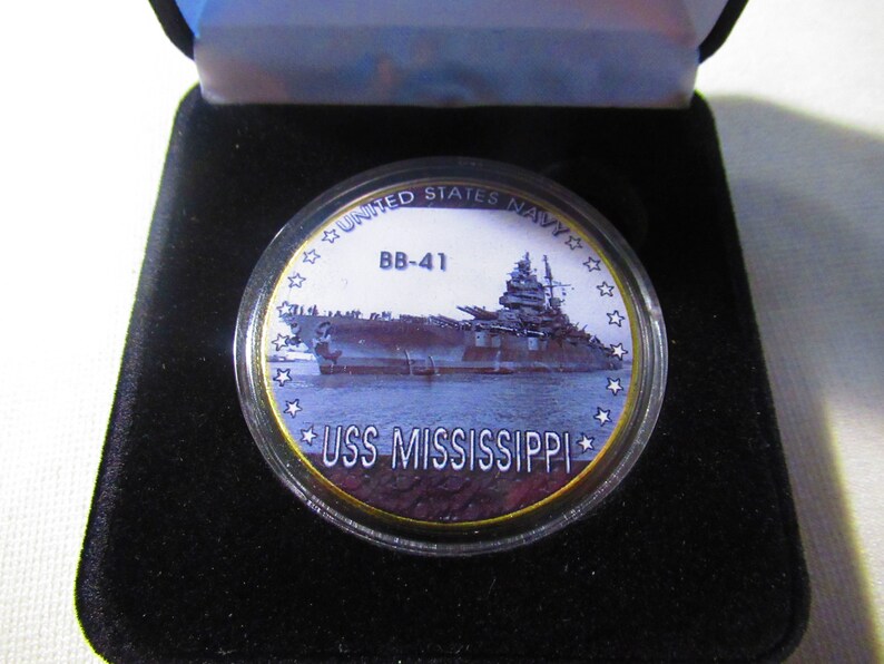 U S Navy - USS MISSISSIPPI / BB-41 Challenge Coin - Etsy