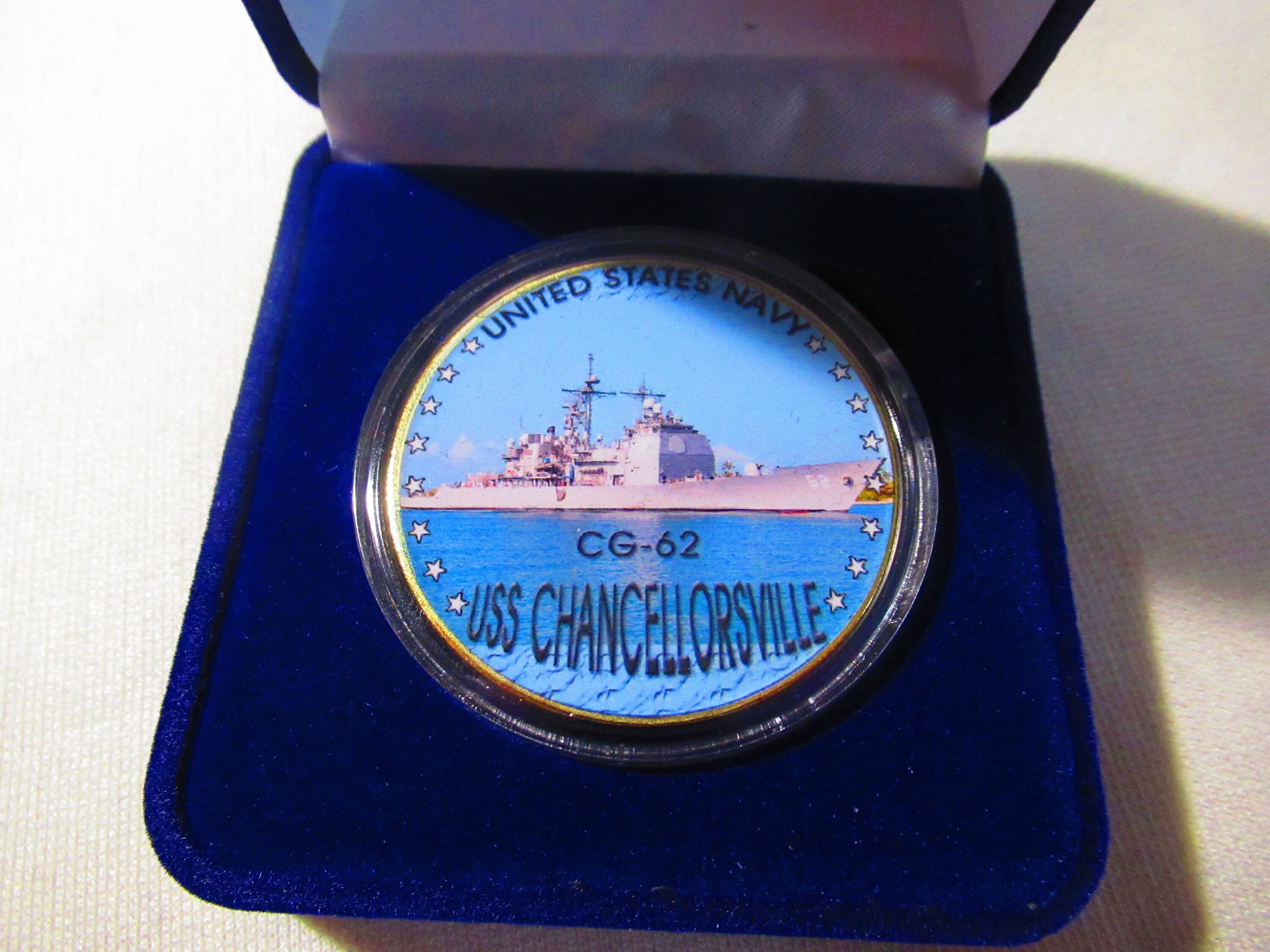 U S Navy - USS CHANCELLORSVILLE / CG-62 Challenge Coin - Etsy