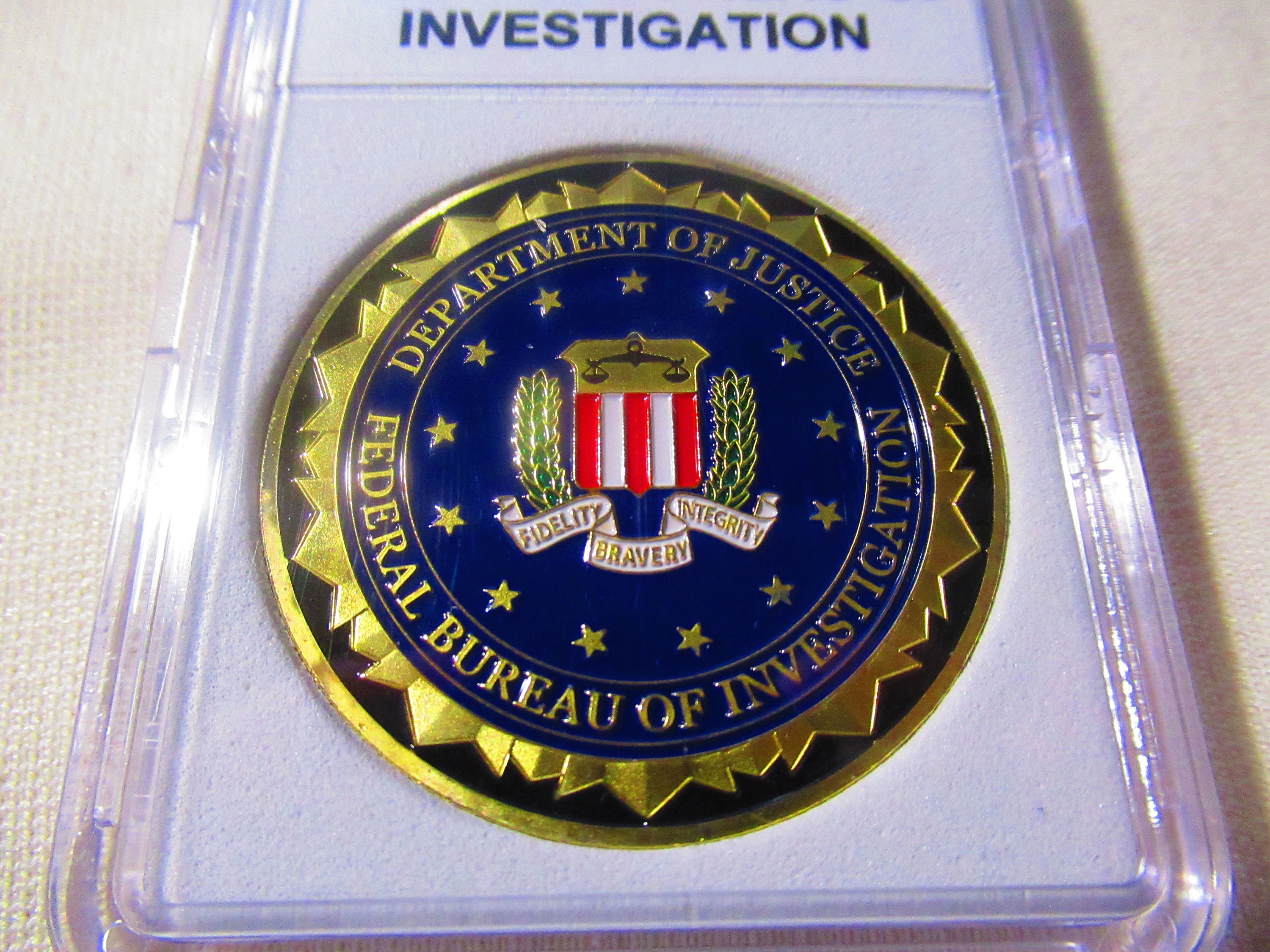 Federal Bureau of Investigation FBI Challenge Coin | Etsy