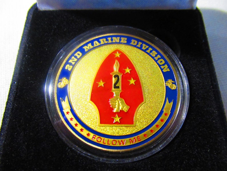 U S Marine Corps 2nd MARINE DIVISION Challenge Coin | Etsy