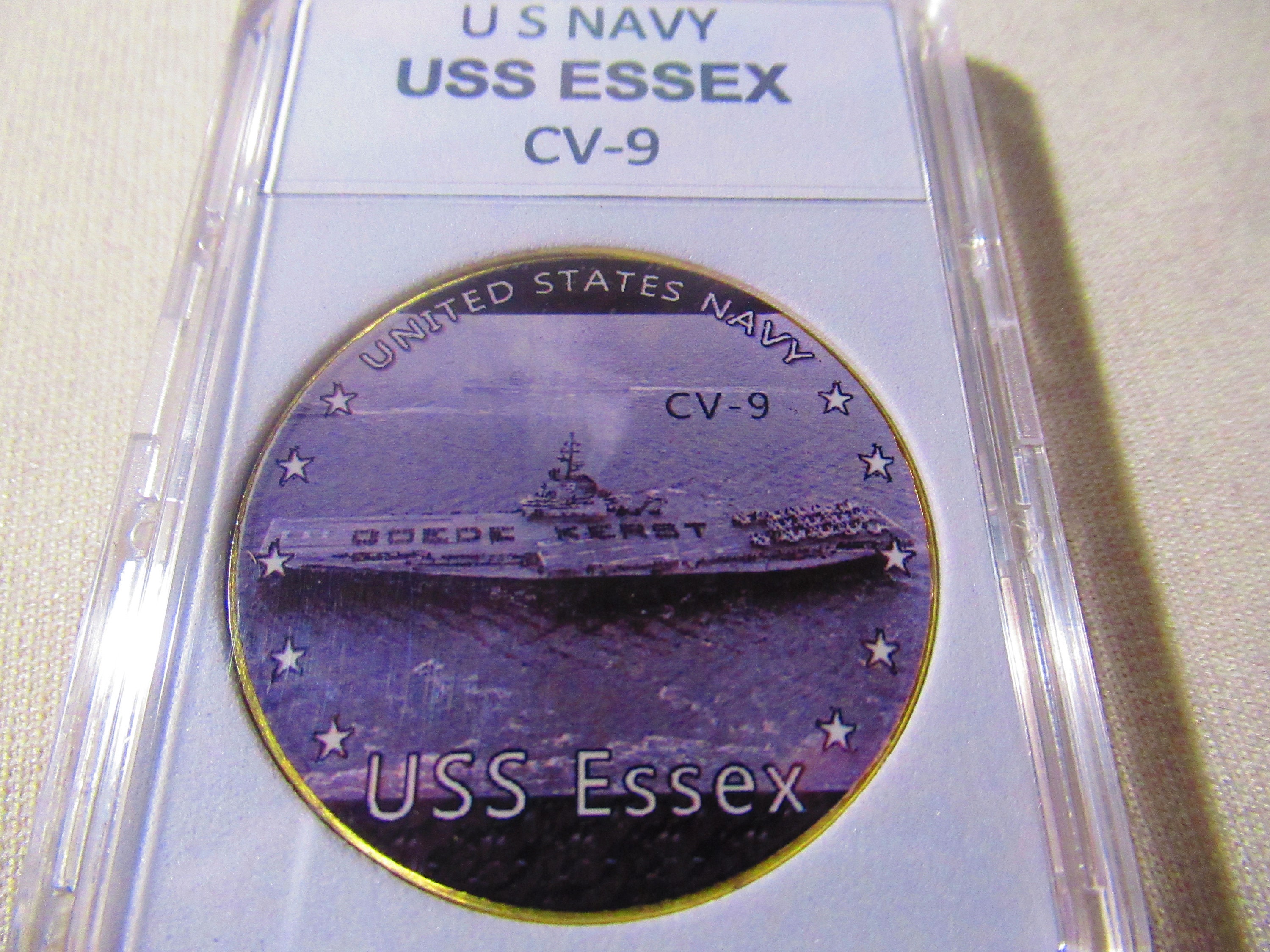 U S Navy USS ESSEX CV-9 Challenge Coin | Etsy