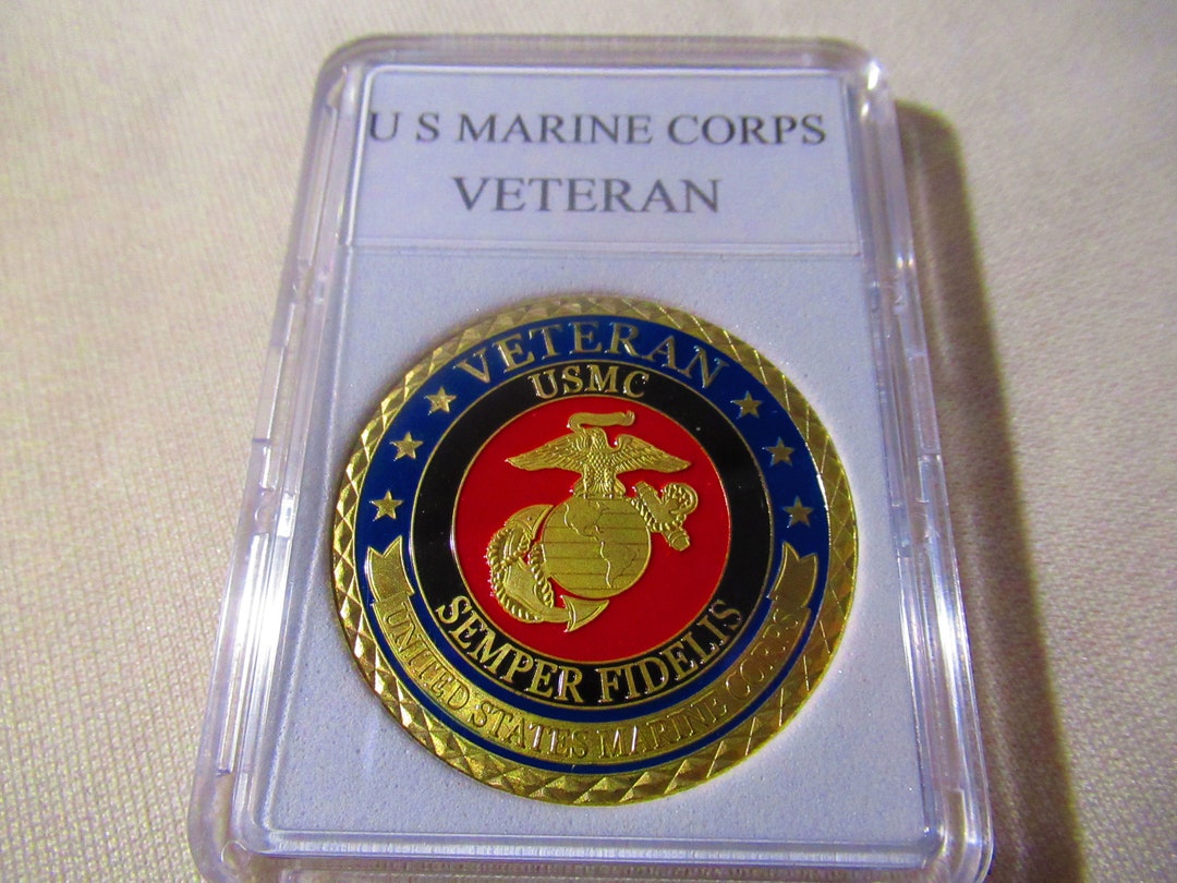U S MARINE CORPS VETERAN Challenge Coin - Etsy