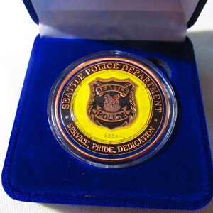 City of SEATTLE, WA. Police Dept. Challenge Coin (COPPER) - Etsy