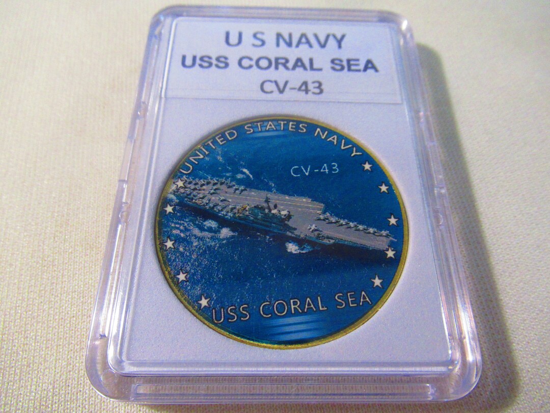 U S Navy - USS Coral Sea - CV-43 Challenge Coin - Etsy