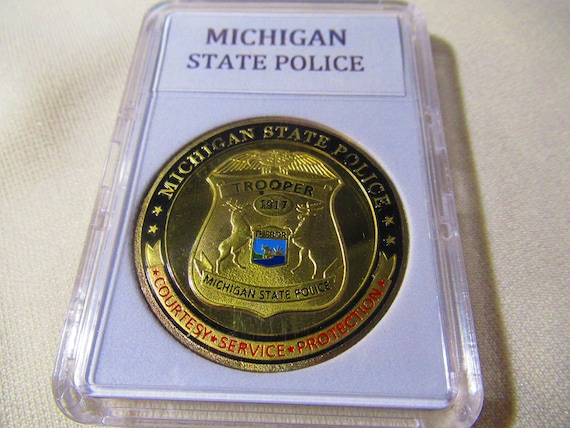 MICHIGAN STATE POLICE Challenge Coin - Etsy