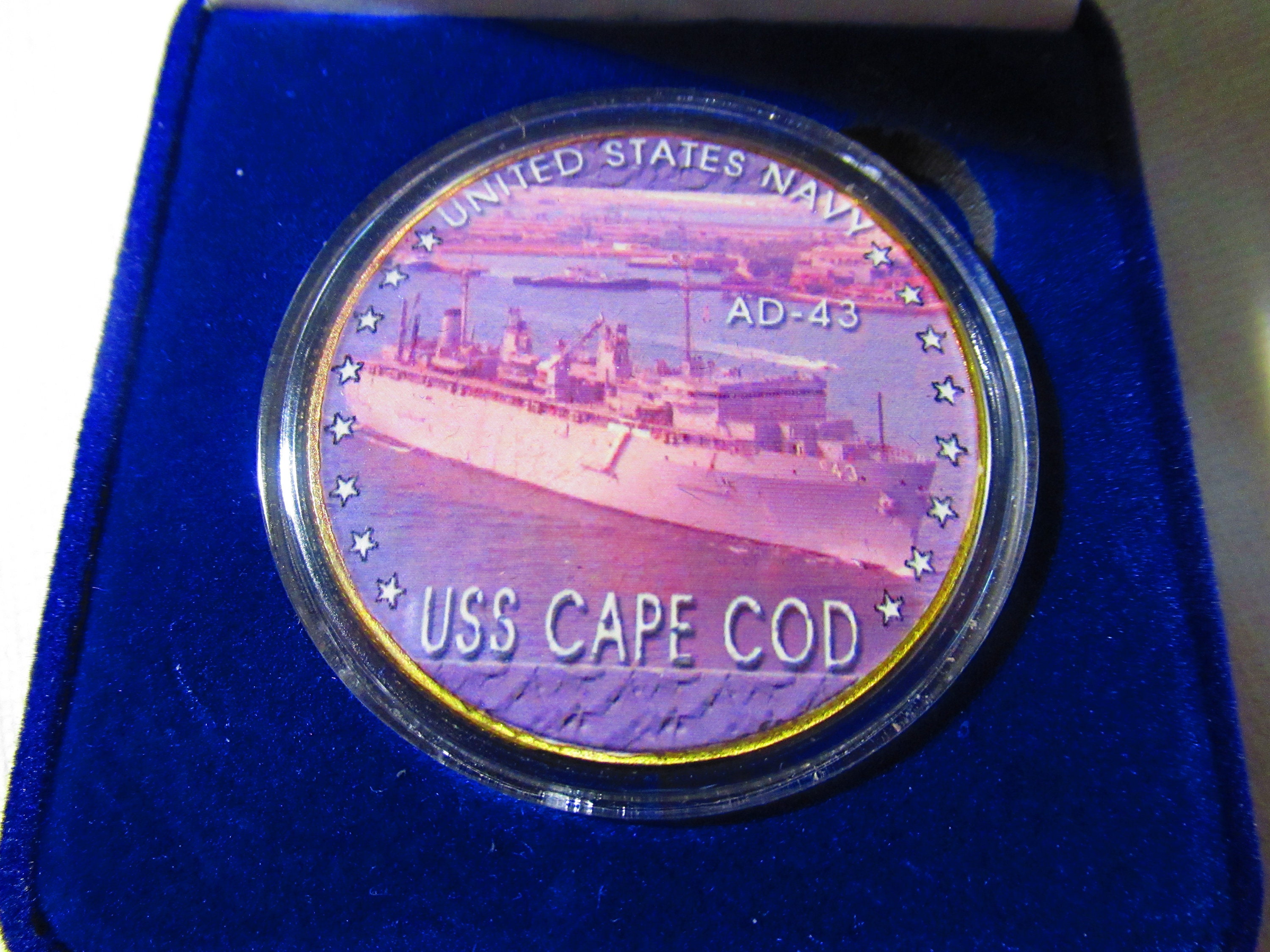 U S Navy USS Cape Cod AD-43 Challenge Coin | Etsy