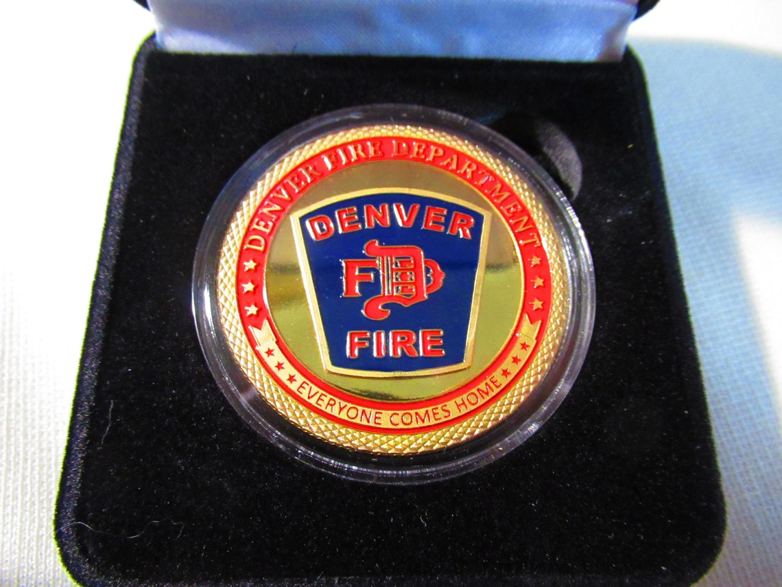 DENVER FIRE DEPT. Challenge Coin | Etsy