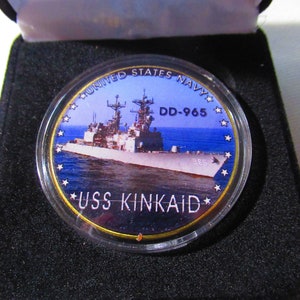 U S NAVY - USS Kinkaid (DD-965) Challenge Coin - Etsy