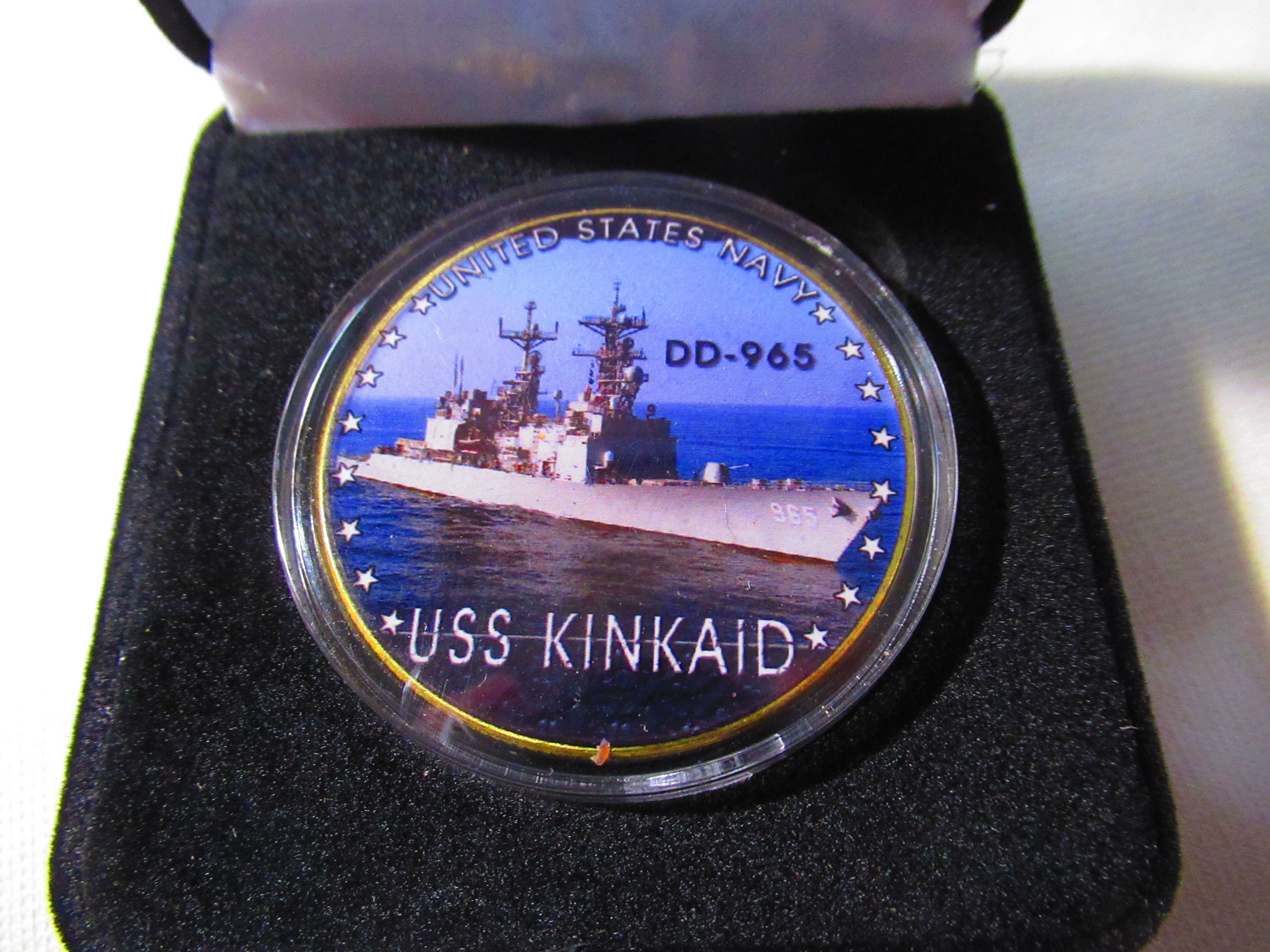 U S NAVY USS Kinkaid DD-965 Challenge Coin | Etsy