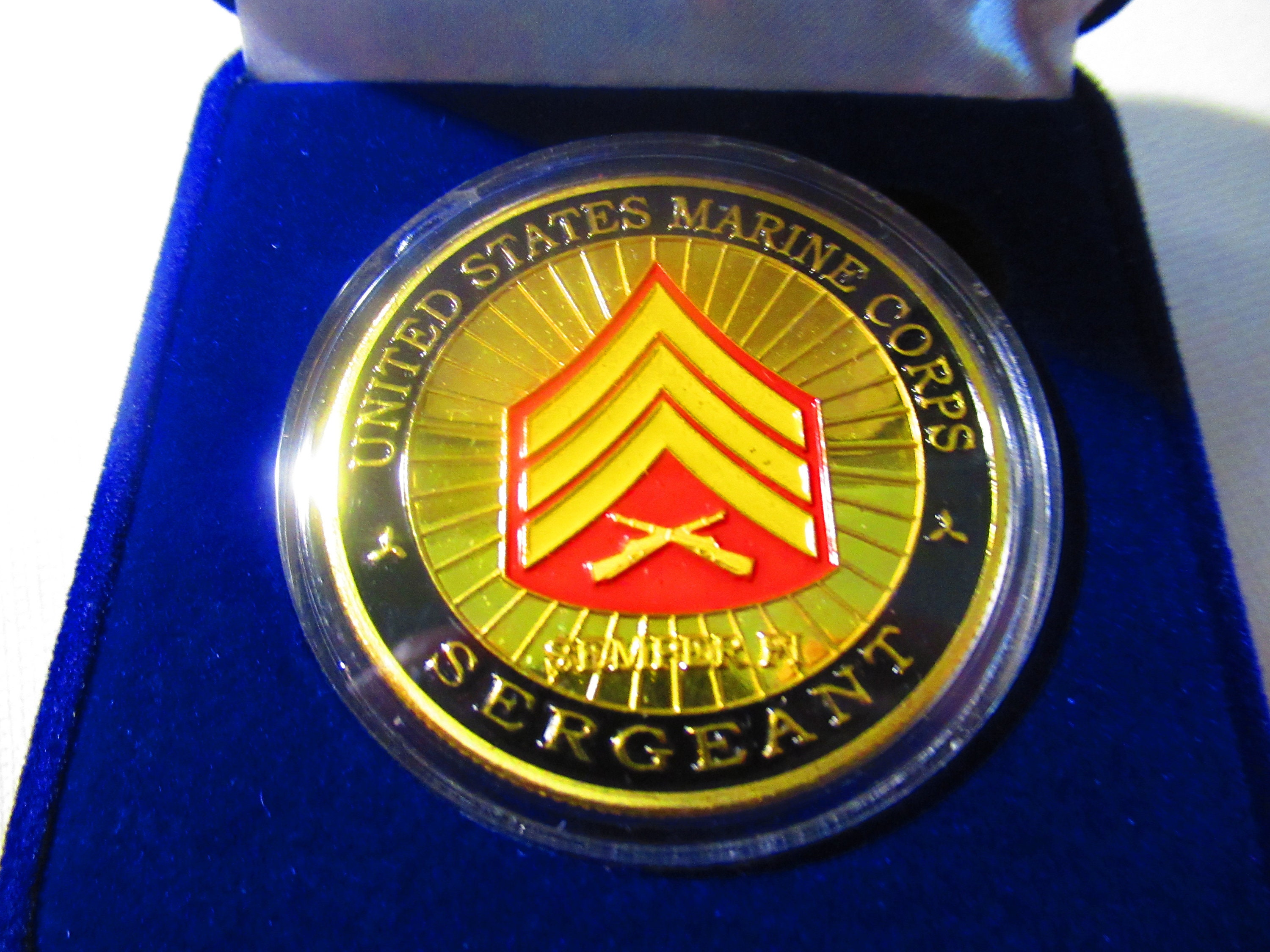 US Marine Corps " SERGEANT " Challenge Coin - Etsy
