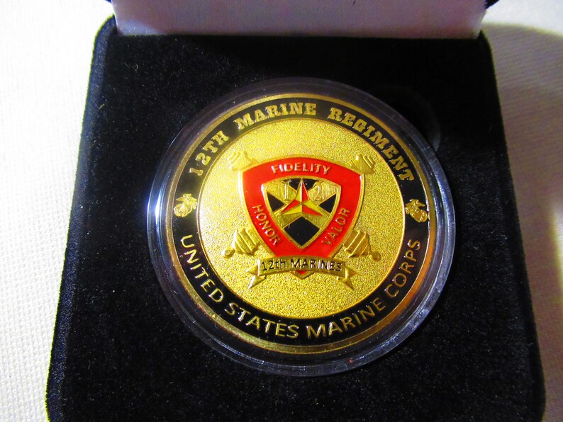 U S Marine Corps 12th MARINE REGIMENT Challenge Coin - Etsy