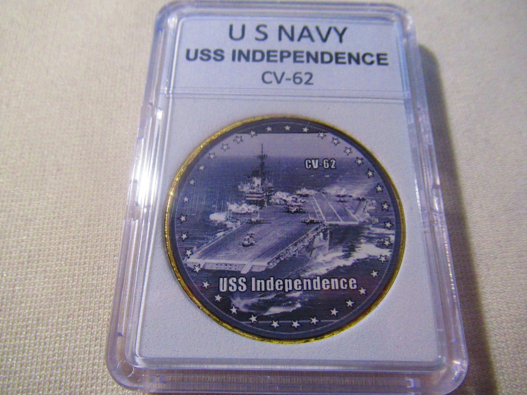 U S Navy - USS INDEPENDENCE CV-62 Challenge Coin - Etsy