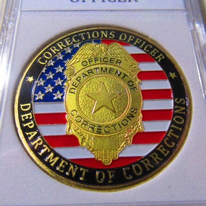 Department of Corrections Officer Challenge Coin - Etsy