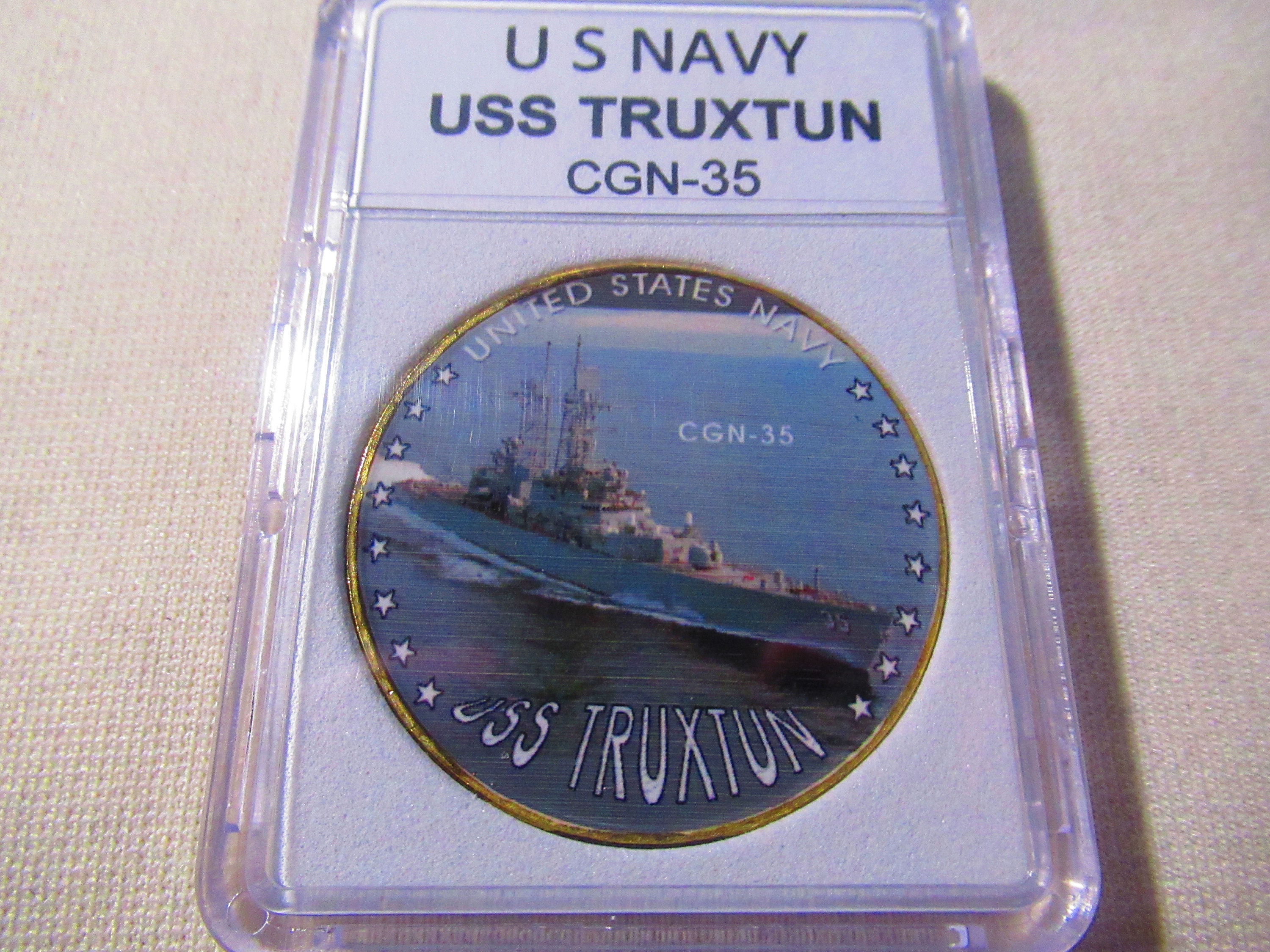 U S Navy USS TRUXTUN CGN-35 Challenge Coin | Etsy