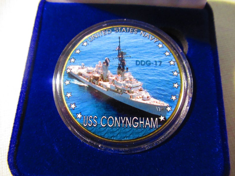 U S Navy USS CONYNGHAM DDG-17 Challenge Coin - Etsy