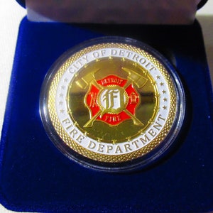 DETROIT Fire Dept. Challenge Coin - Etsy