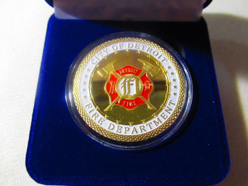 DETROIT Fire Dept. Challenge Coin - Etsy