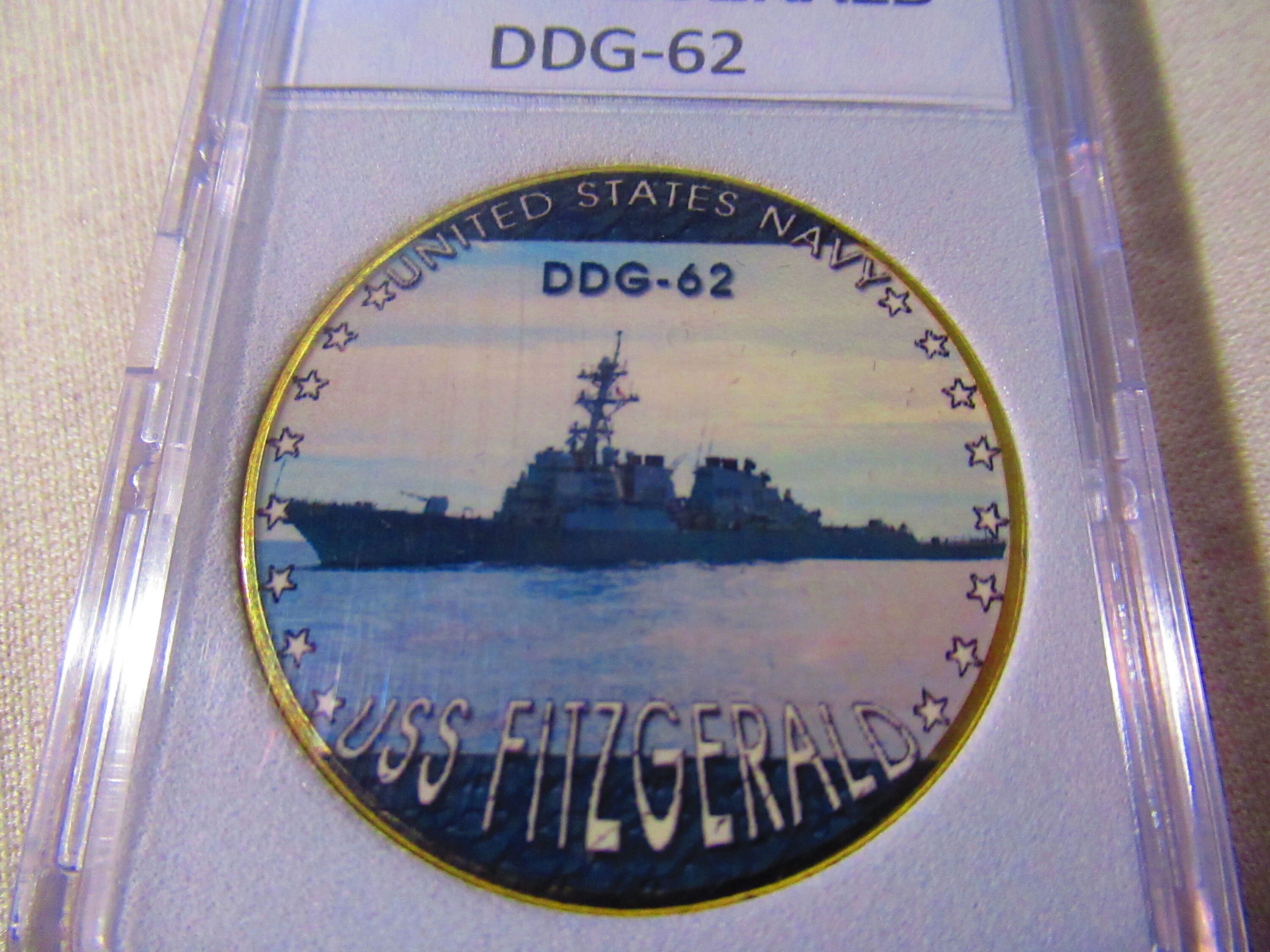 U S Navy USS FITZGERALD DDG-62 Challenge Coin | Etsy