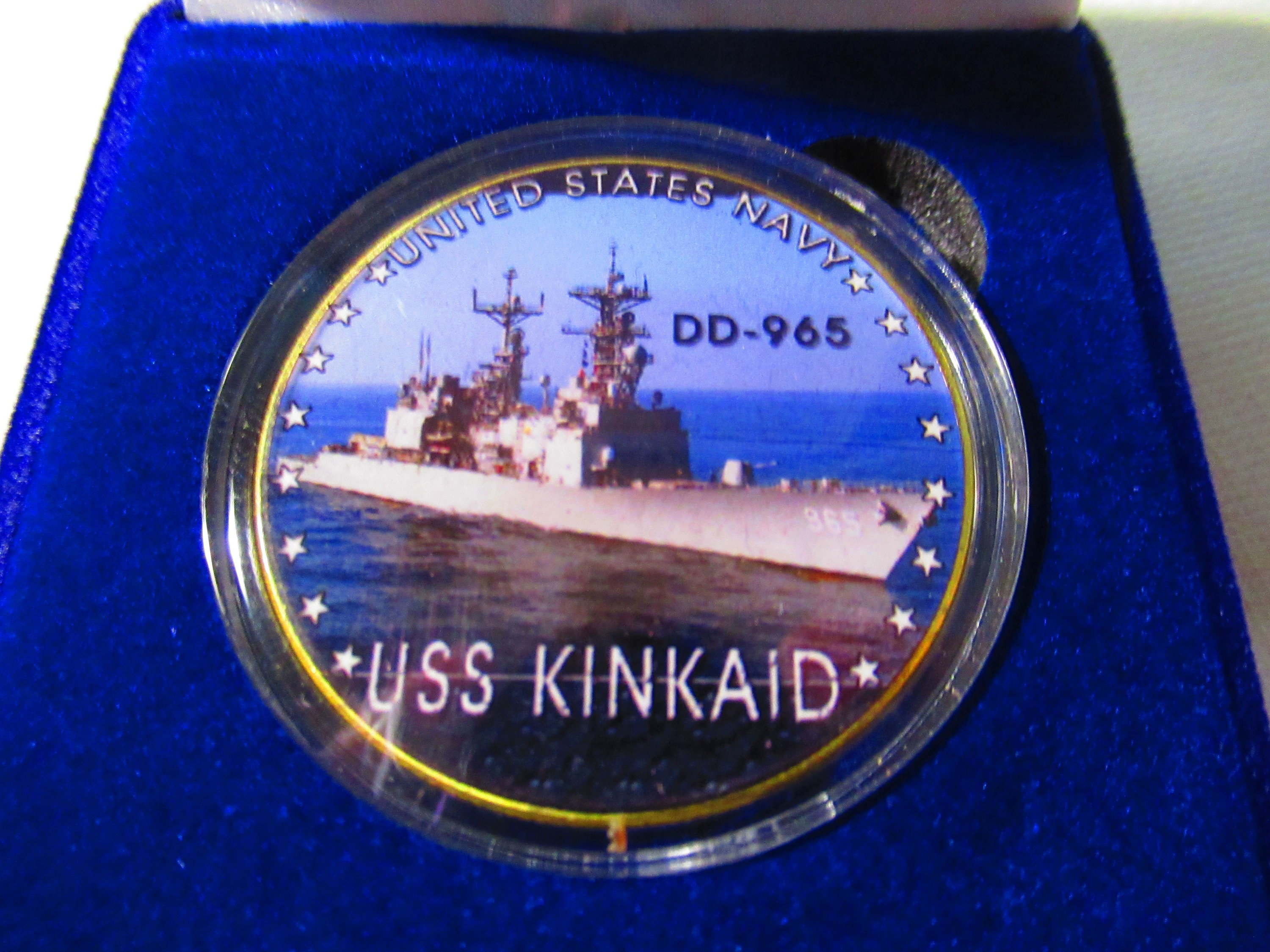 U S NAVY USS Kinkaid DD-965 Challenge Coin | Etsy