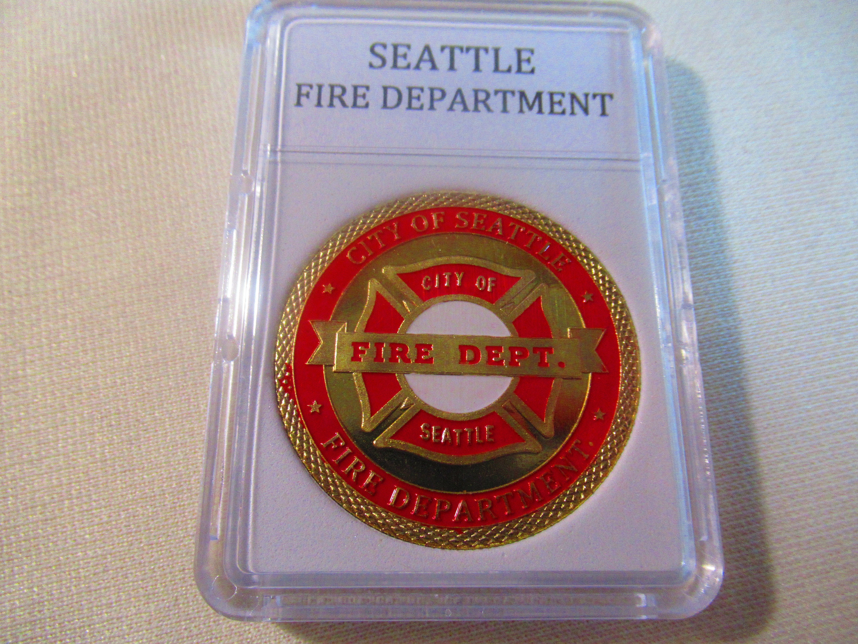 SEATTLE Fire Dept. Challenge Coin - Etsy